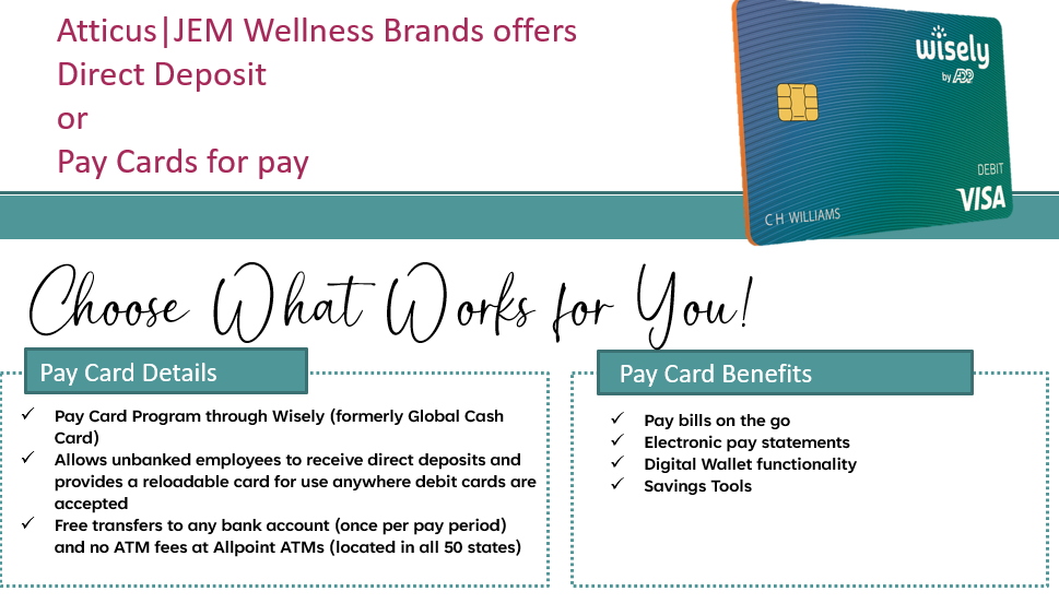 Wisely Paycards – Atticus Franchise Group